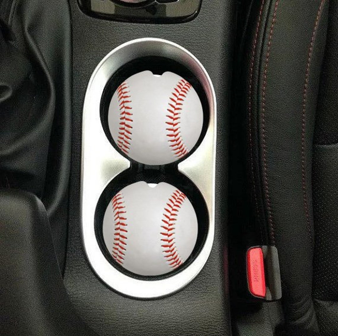 Car Coaster Set of 2,baseball Car Coaster,car Decor,court,car,cup ...