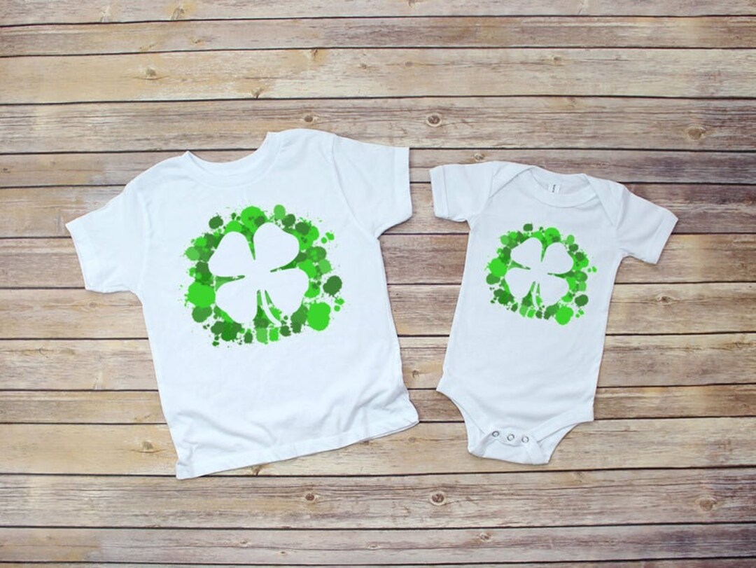 Splatter Paint Clover Shirt,splatter Paint Shirt,clover Shirt,saint ...