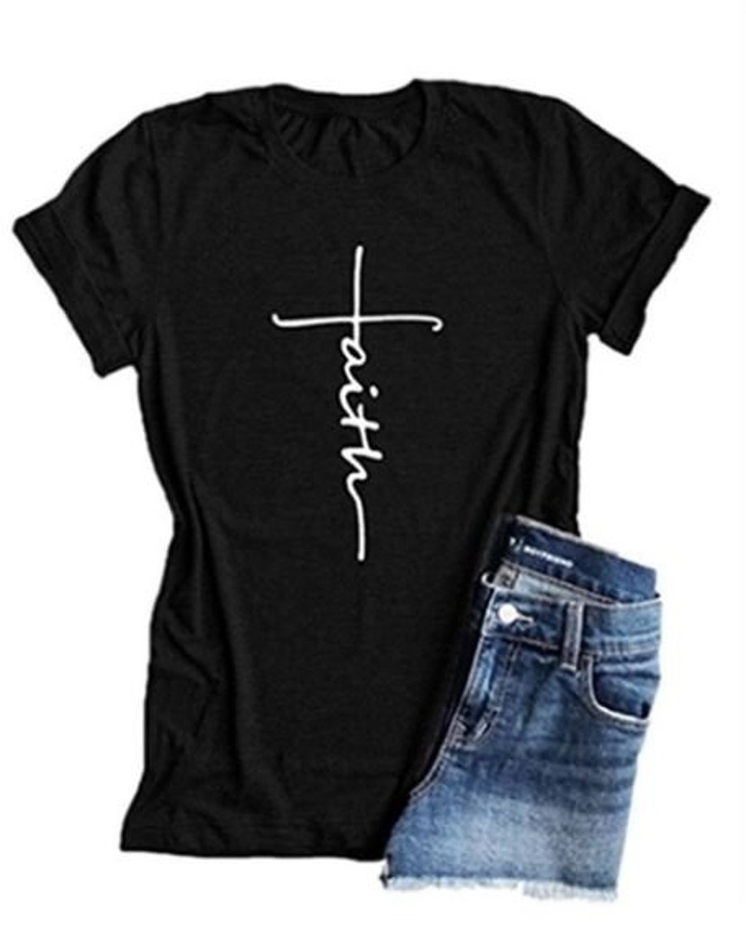 Faith Shirt,faith T-shirt for Women,easter Shirt, Faith Cross Shirt ...