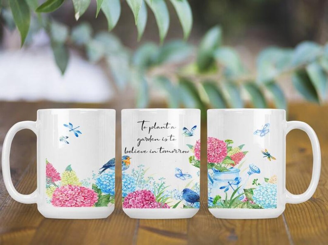Spring Mug,hummingbird Mug,floral Mug,dragonfly Mug,spring Mug,spring ...