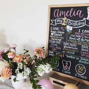 Custom Hand-lettered Birthday Boards Chalkboard Sign for - Etsy