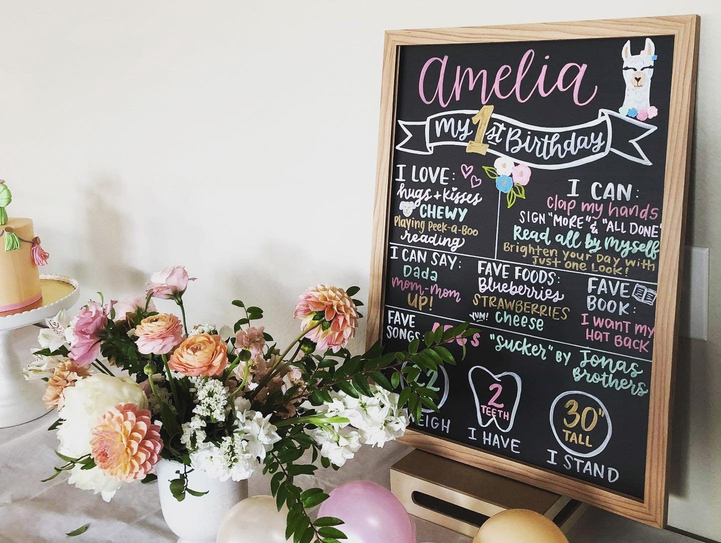 Custom Hand-lettered Birthday Boards | Chalkboard Sign for Birthday ...