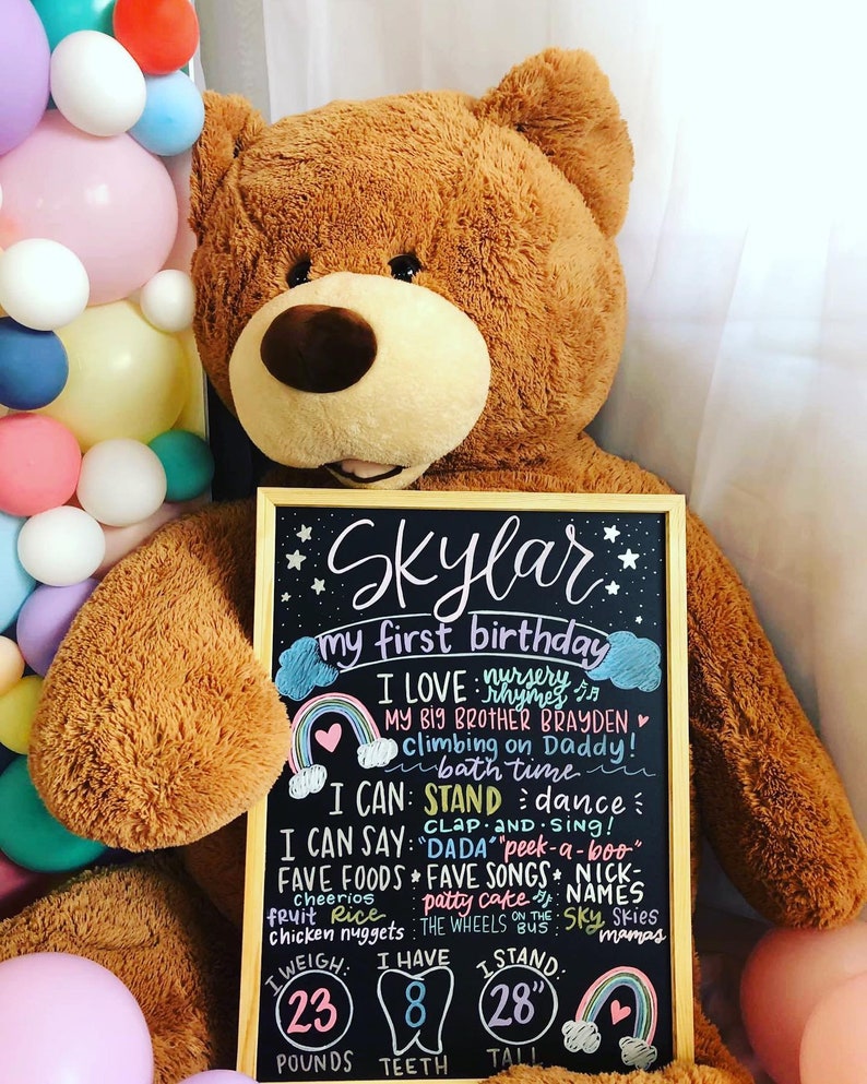 Custom Hand-lettered Birthday Boards | Chalkboard Sign for Birthday ...