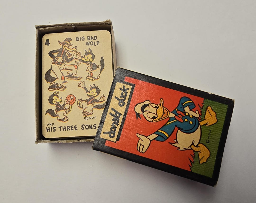 Vintage 1946 Disney Donald Duck Vol 1 Card Games by Russell Card Games ...