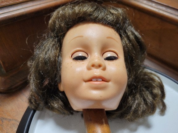 Vintage Brunette Chatty Cathy Blue Eyes Head Only - Etsy