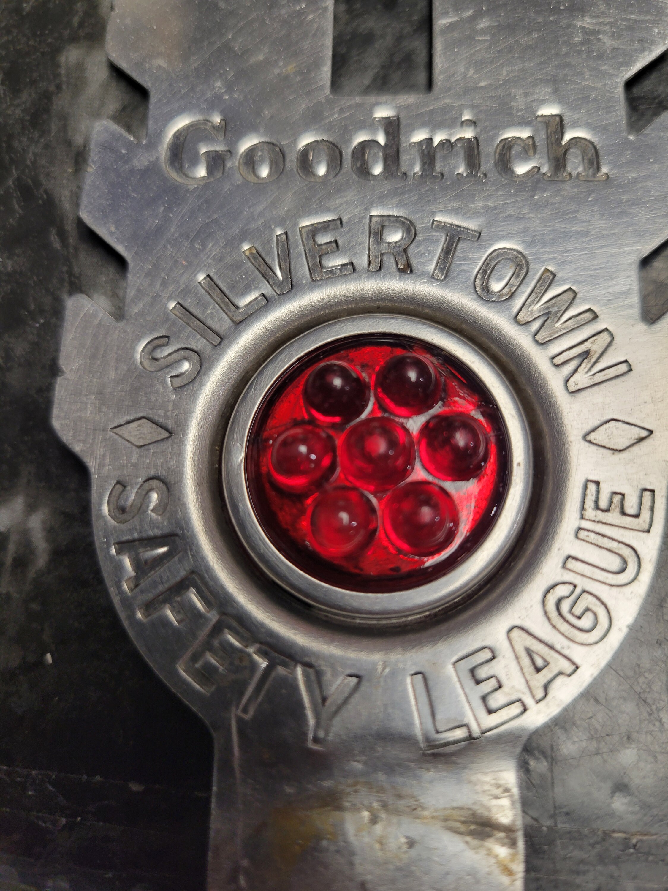 Vintage Reflector Goodrich Silvertown Safety League Die Cut Embossed ...