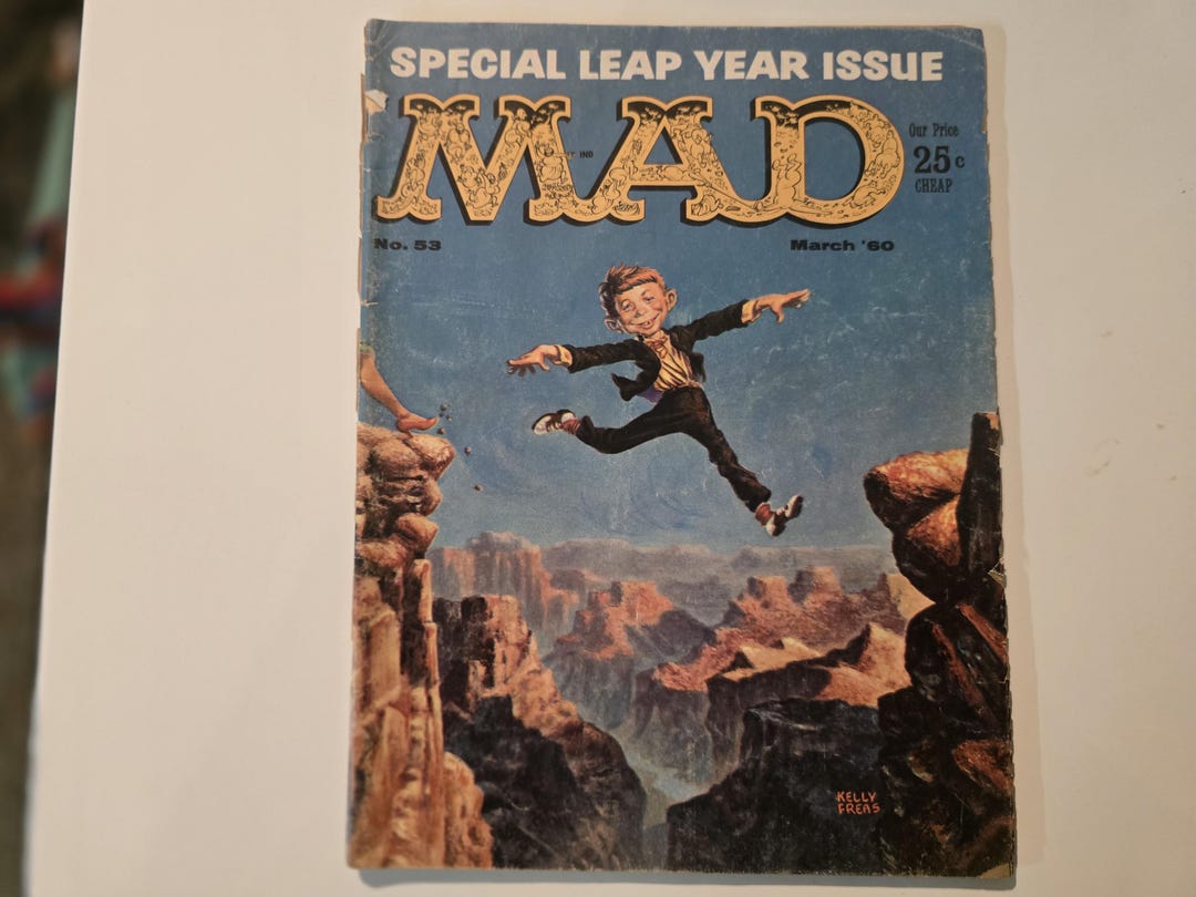 MAD Magazine March 1960, Vol 1 No.53 Special Leap Year Issue 49 Pgs ...