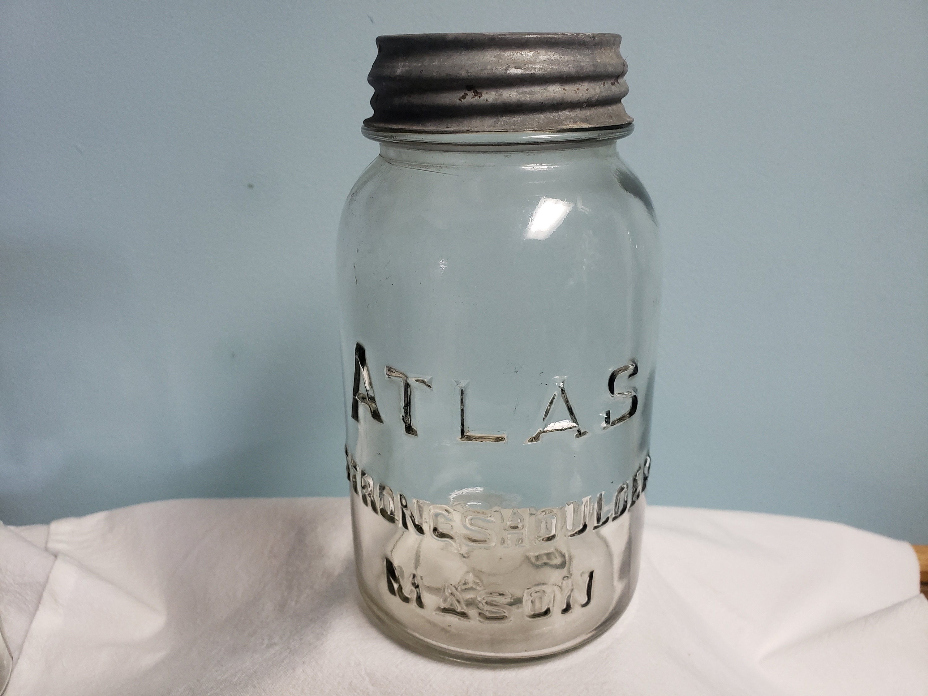 Vintage Atlas Mason Jars