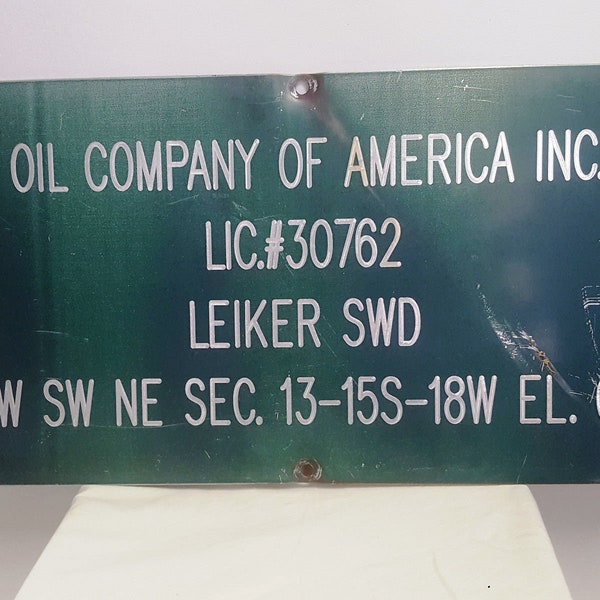 Vintage Oil Company Signs - Etsy