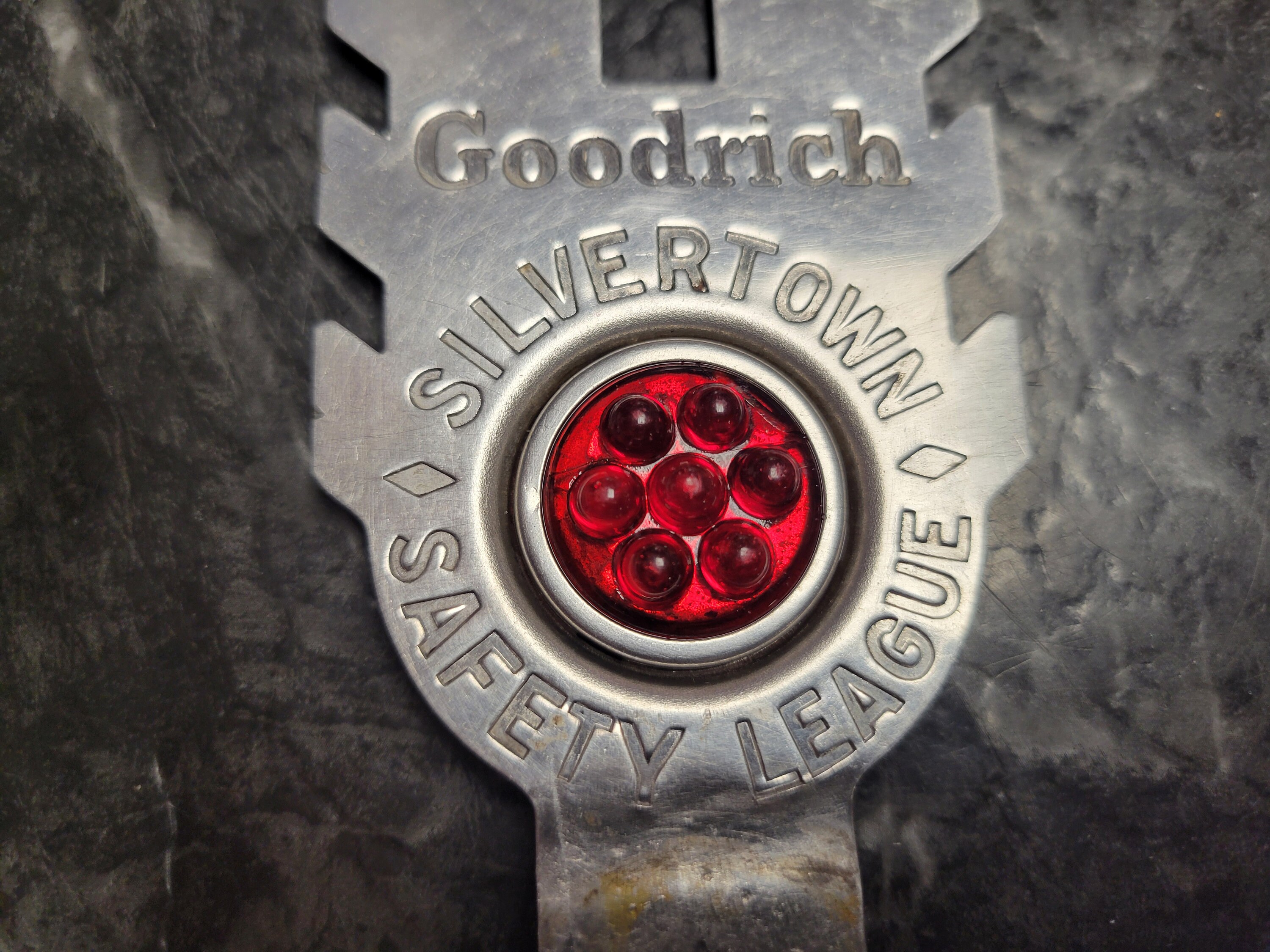 Vintage Reflector Goodrich Silvertown Safety League Die Cut Embossed ...