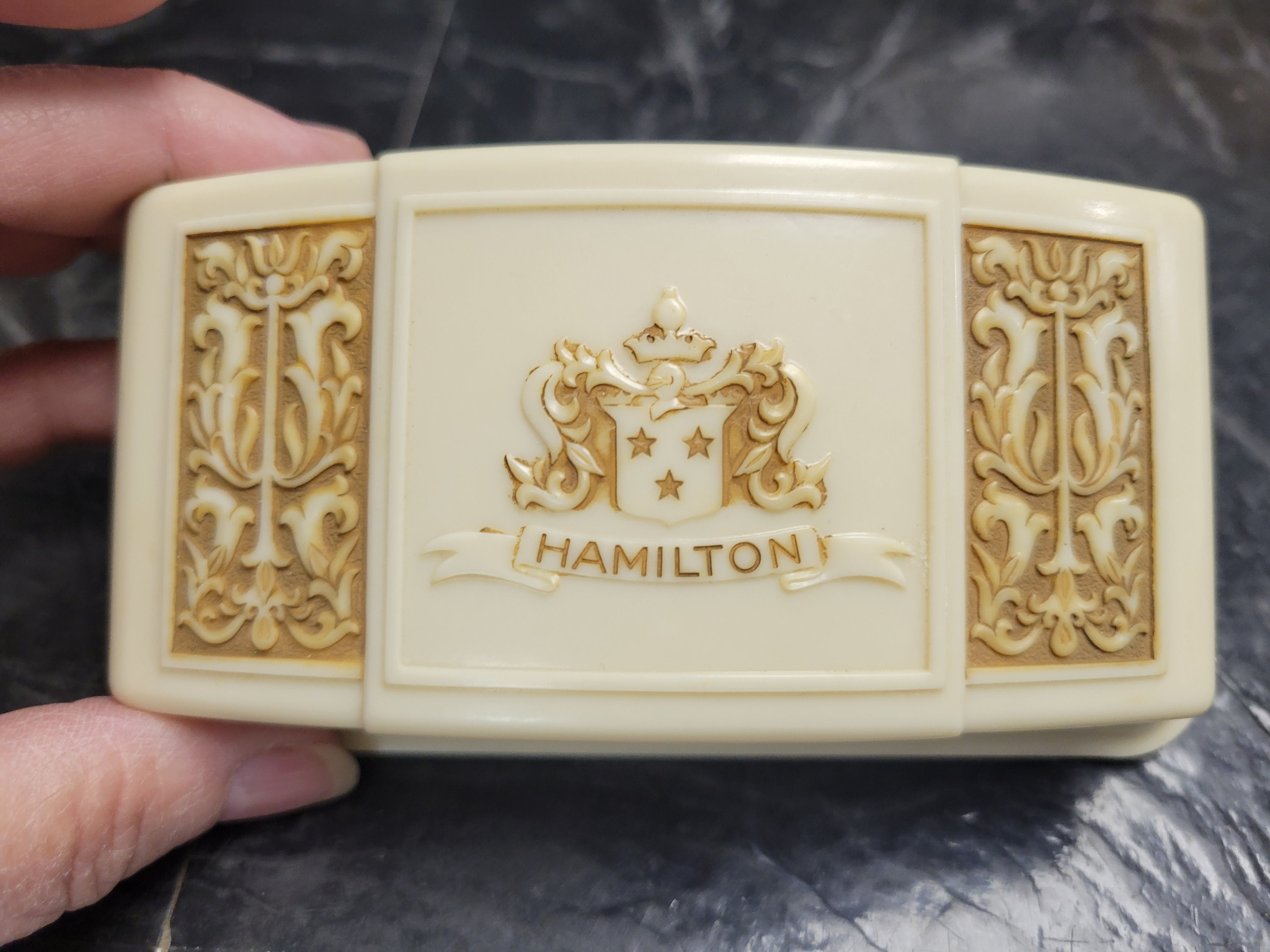 1940s Hamilton Art Deco Celluloid Men's Watch Presentation Box Case ...