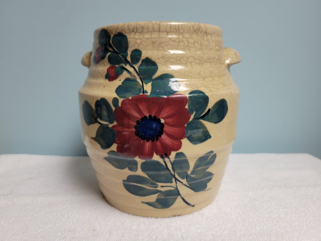 Antique Stoneware Pottery Bee Hive Style Cookie Jar, No Lid. Hand ...