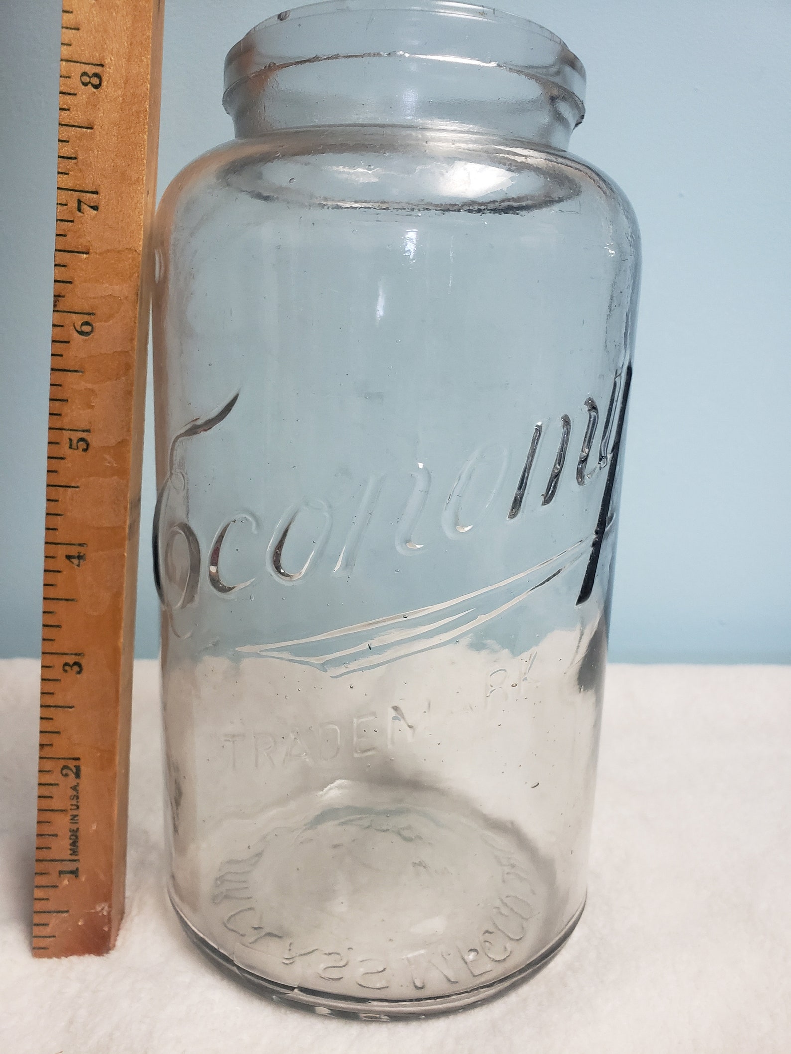 Vintage Antique ECONOMY TRADEMARK 1/2 Gallon Jar Pat June 9 1903 KERR ...