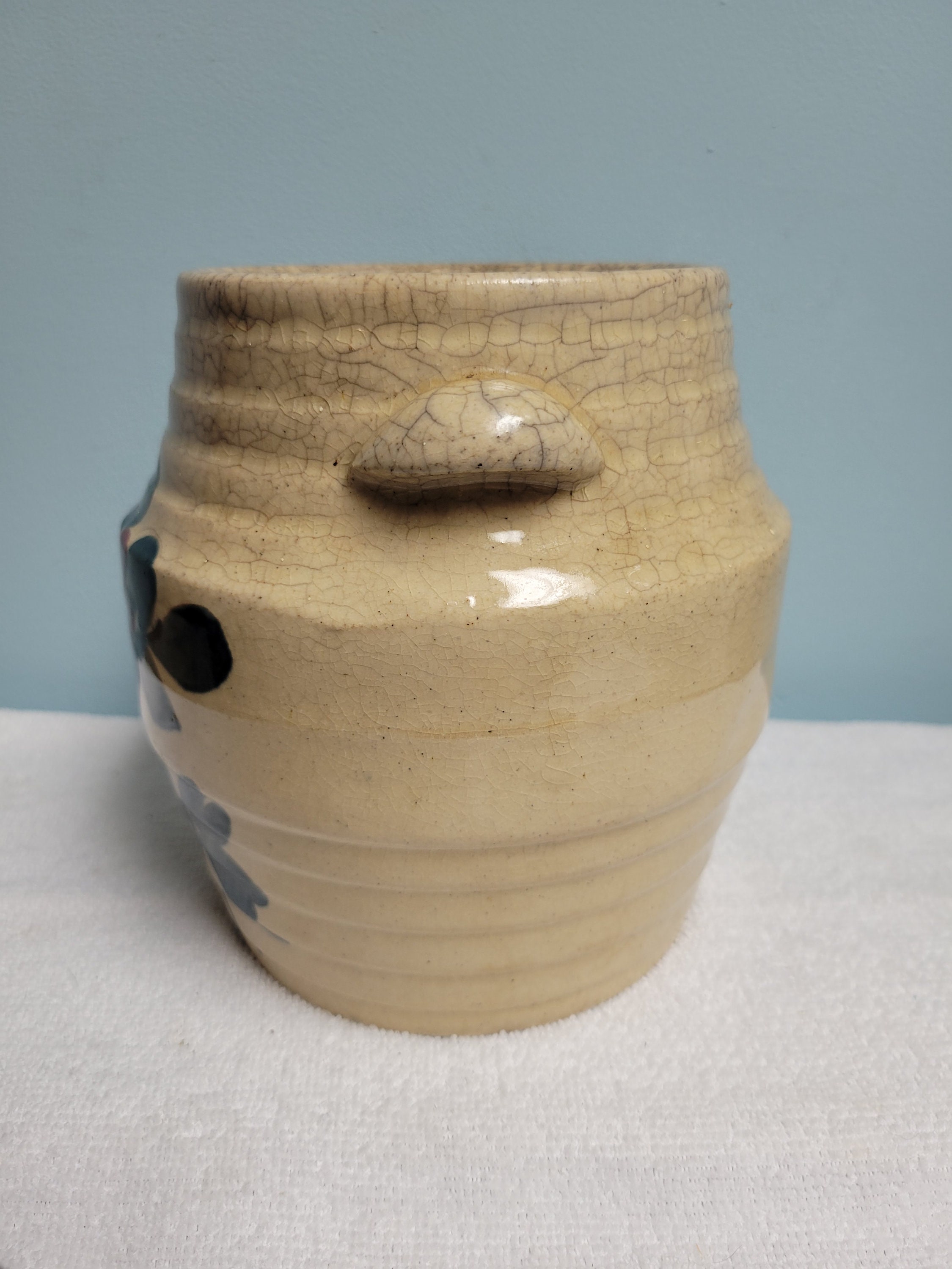 Antique Stoneware Pottery Bee Hive Style Cookie Jar, No Lid. Hand ...