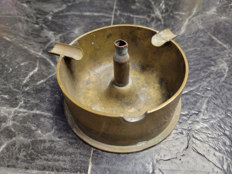 Trench Art Ashtray. WWII WW2 Koran War Brass Artillery Shell Ashtray - Etsy