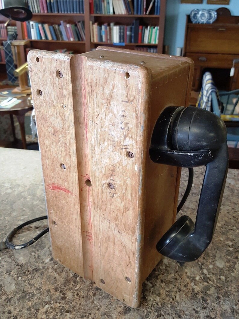 1930 Connecticut Railroad Oak Wall Type Magneto Telephone Dist, by ...
