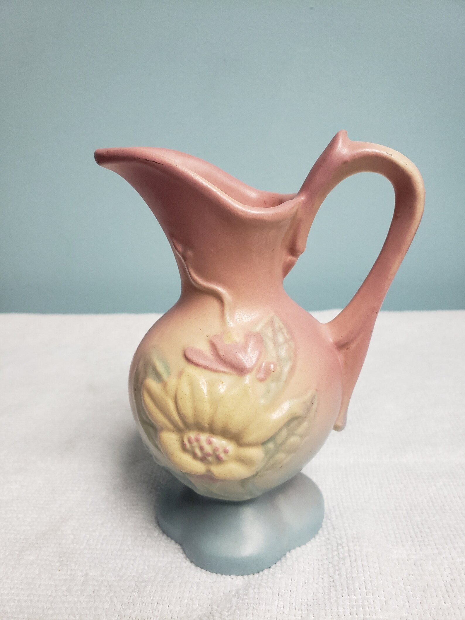 Vintage Hull Art Pottery Magnolia Matte Ewer Pitcher Pink USA - Etsy ...