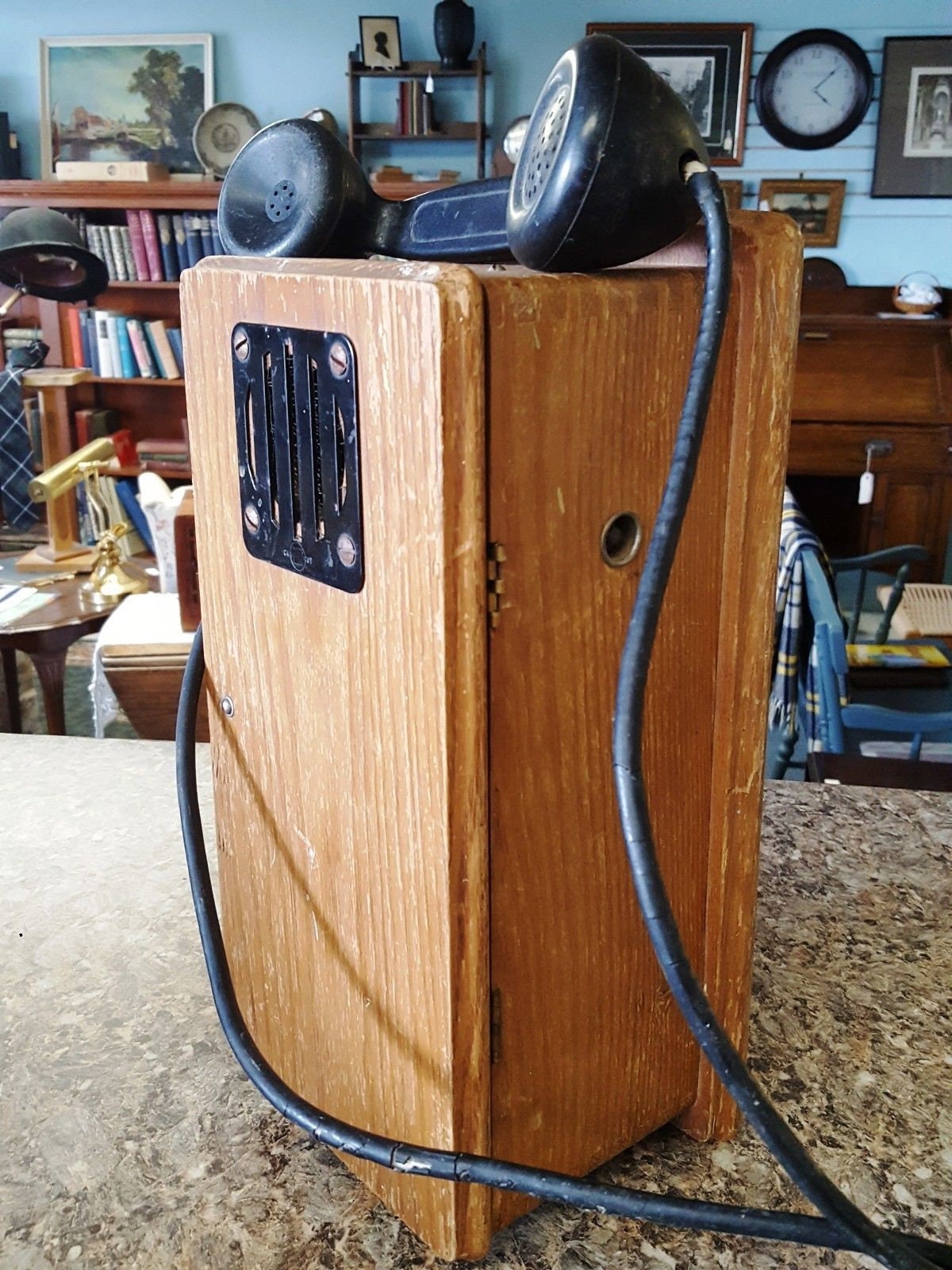 1930 Connecticut Railroad Oak Wall Type Magneto Telephone Dist, by ...