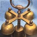 5 Ringer Brass Bells on Tower-beautiful Sound-ring in Holidays-part of ...