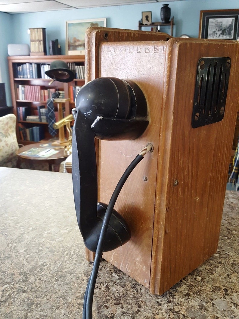 1930 Connecticut Railroad Oak Wall Type Magneto Telephone Dist, by ...