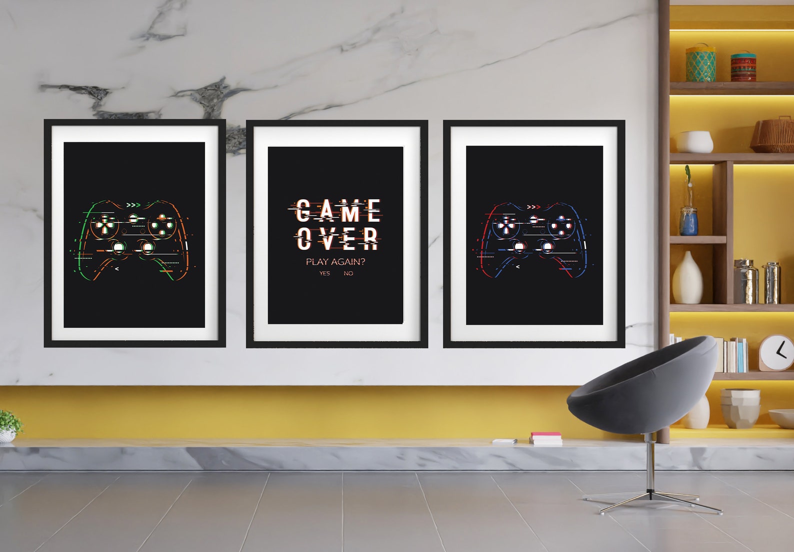 Game Room Art Gaming Art Gamer Wall Decor Boys Room Boys | Etsy