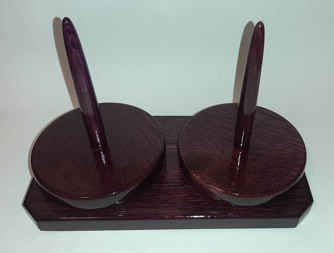 Double "fair Isle" Yarn Butler (figured Oak/intense Violet) - Etsy