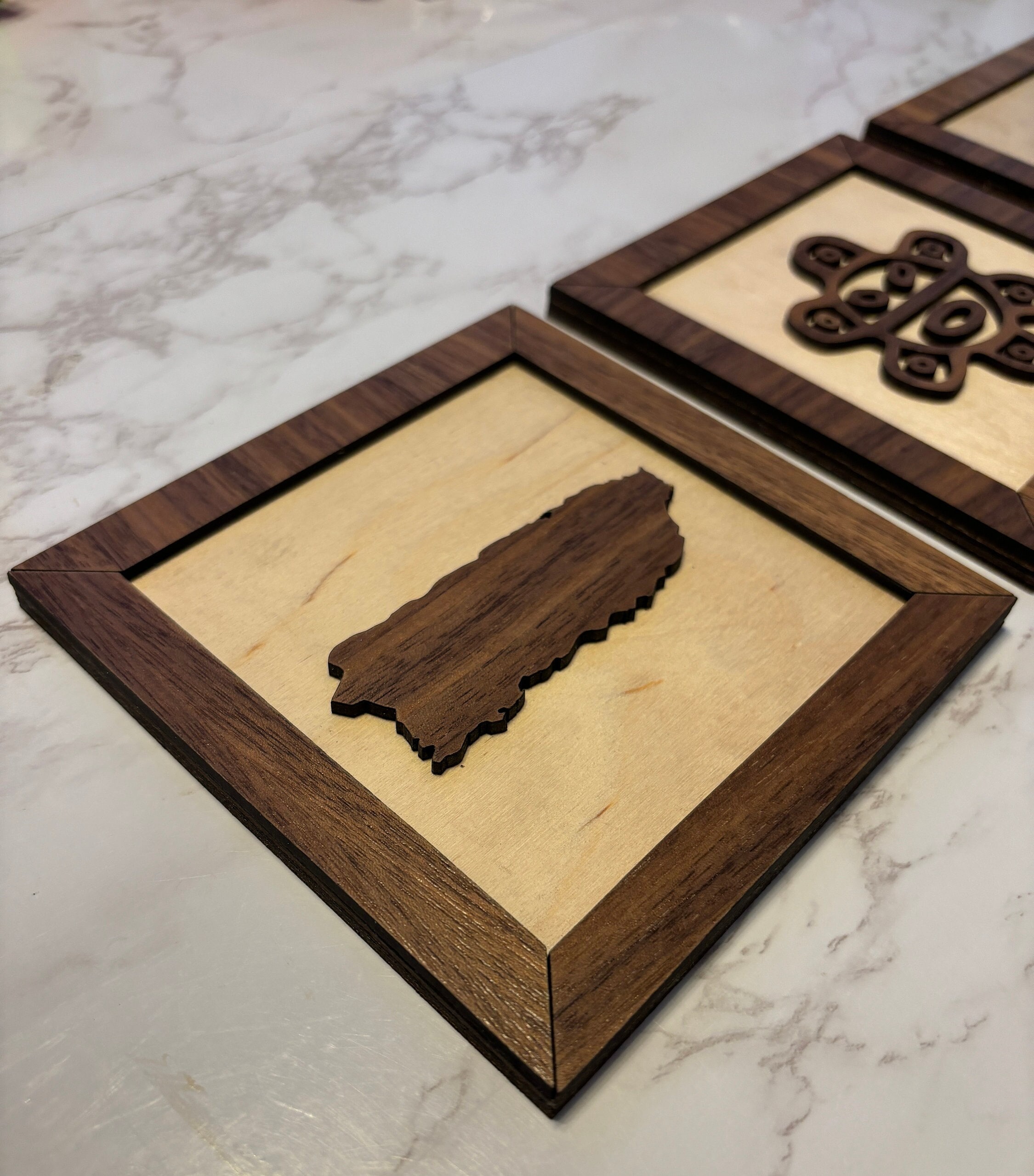 Puerto Rico Boricua Taino Wall Decor Set of 3 Sol Coqui Island - Etsy