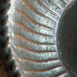 Antique, Large Hand Hammered Chinese Export Footed, Fluted Tinned ...