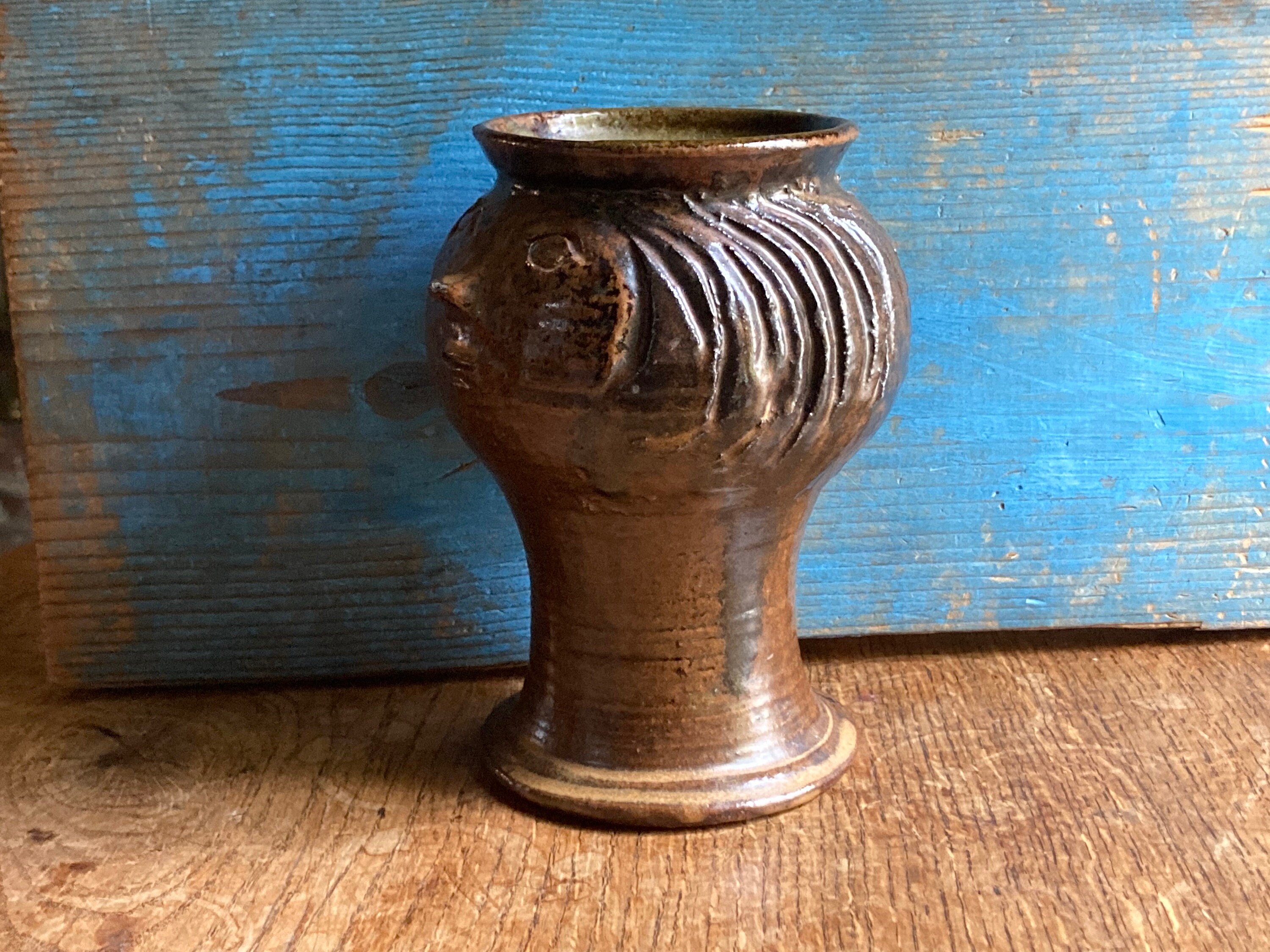 Helen Slater Studio Pottery Hand Made Head Vase - Etsy