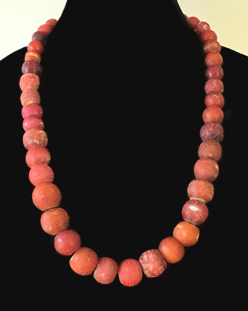 Cornaline D'aleppo Trade Beads Antique Weathered and | Etsy