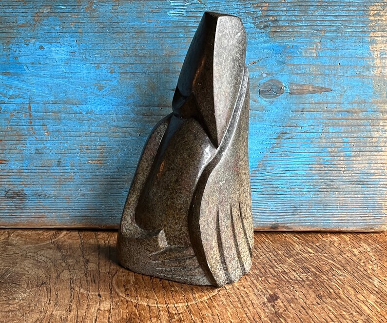 Stylized Bird Stone Carved Sculpture by Bryn T Mteki - Etsy