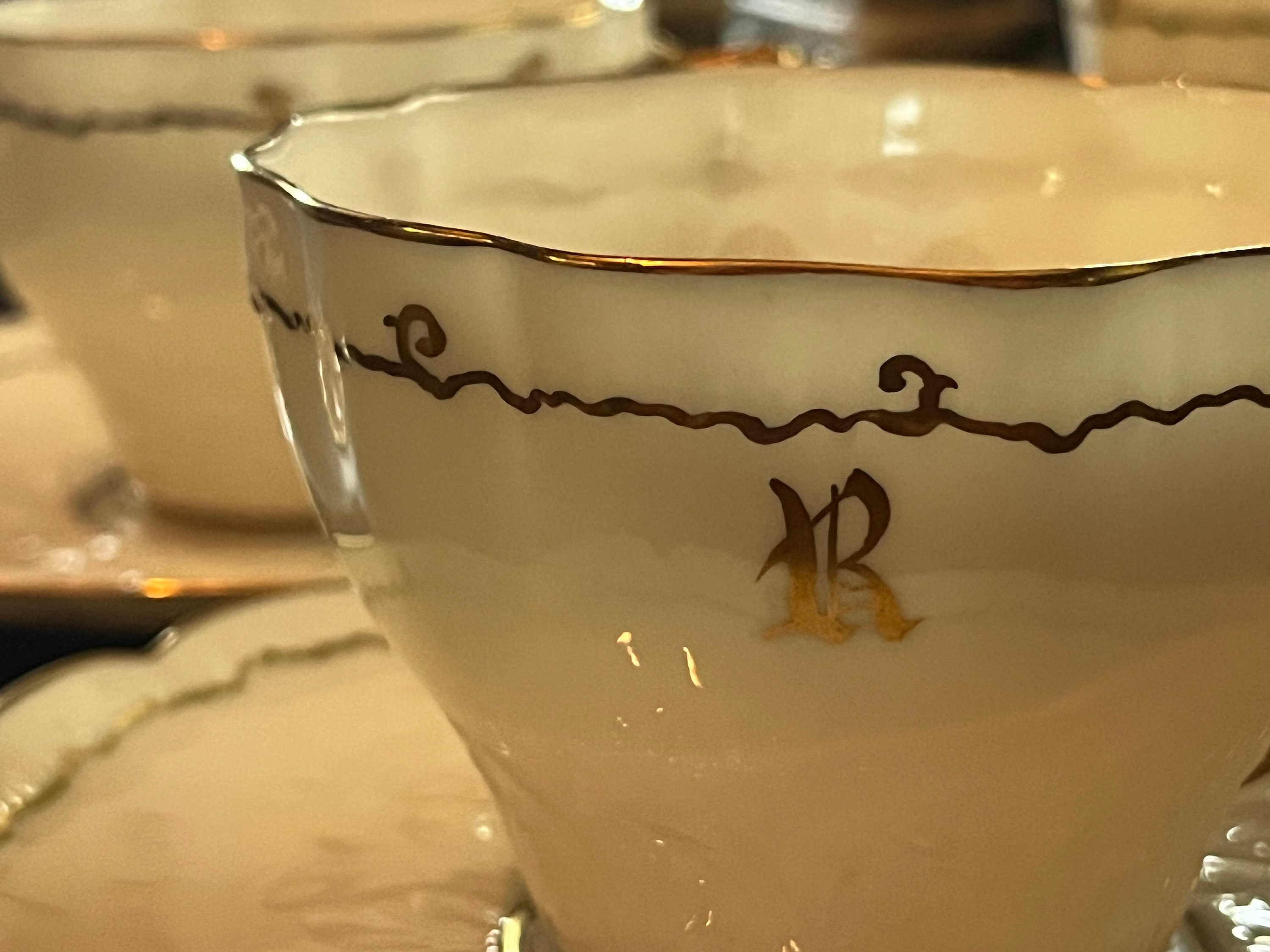 Set of 4 Very Fine Belleek Willets Eggshell Porcelain Cups and Saucers ...