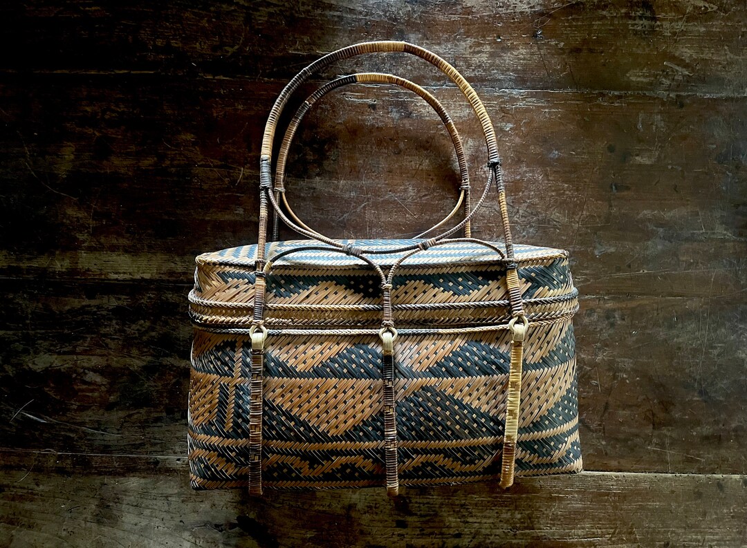 Large, Vintage, Tiruray, Palawan Island Hand Woven Basket. Such a ...