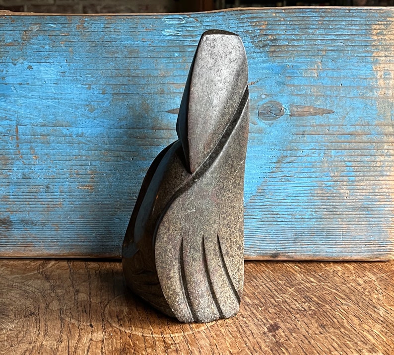 Stylized Bird Stone Carved Sculpture by Bryn T Mteki - Etsy