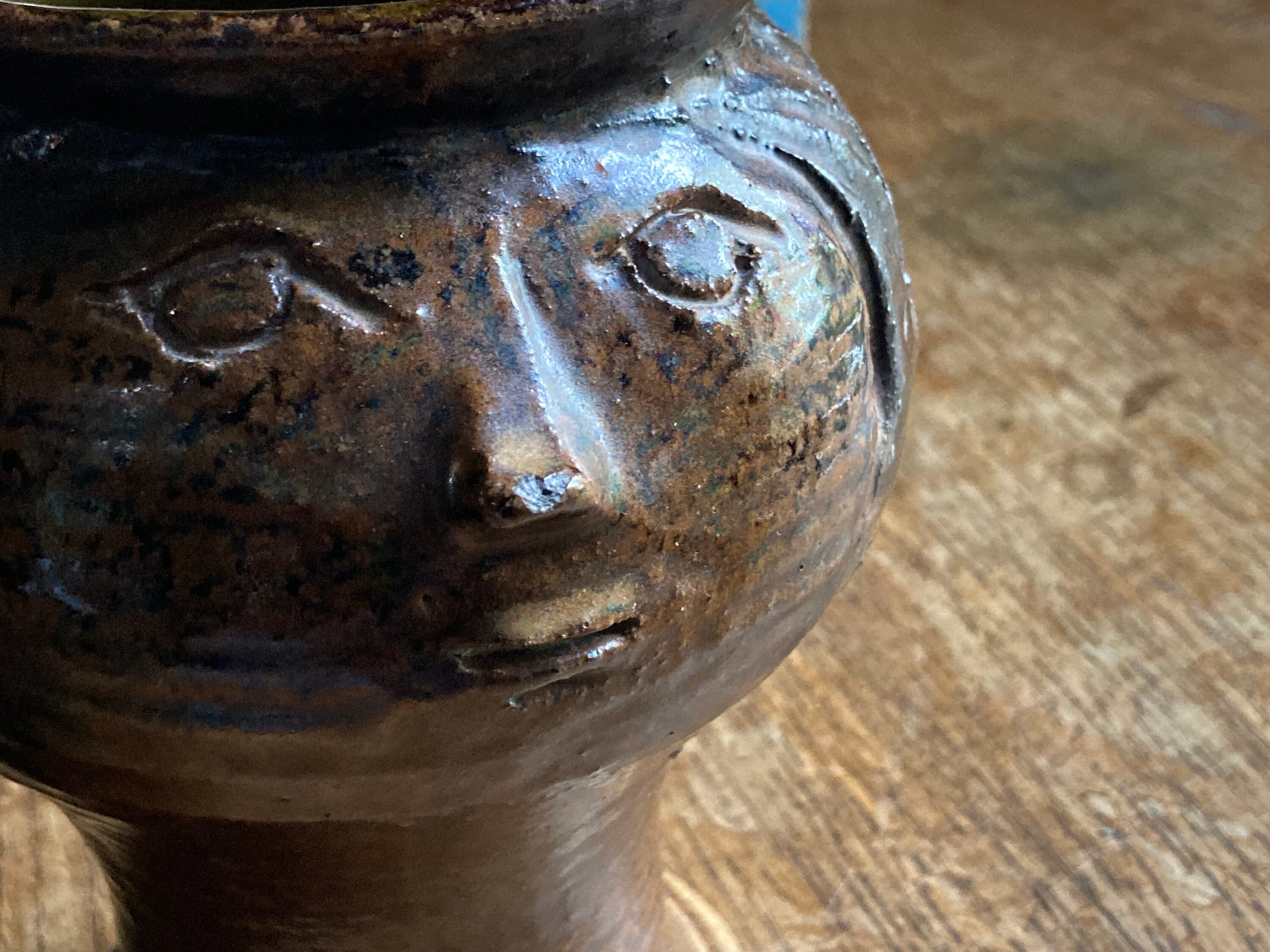 Helen Slater Studio Pottery Hand Made Head Vase | Etsy