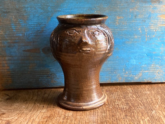 Helen Slater Studio Pottery Hand Made Head Vase - Etsy