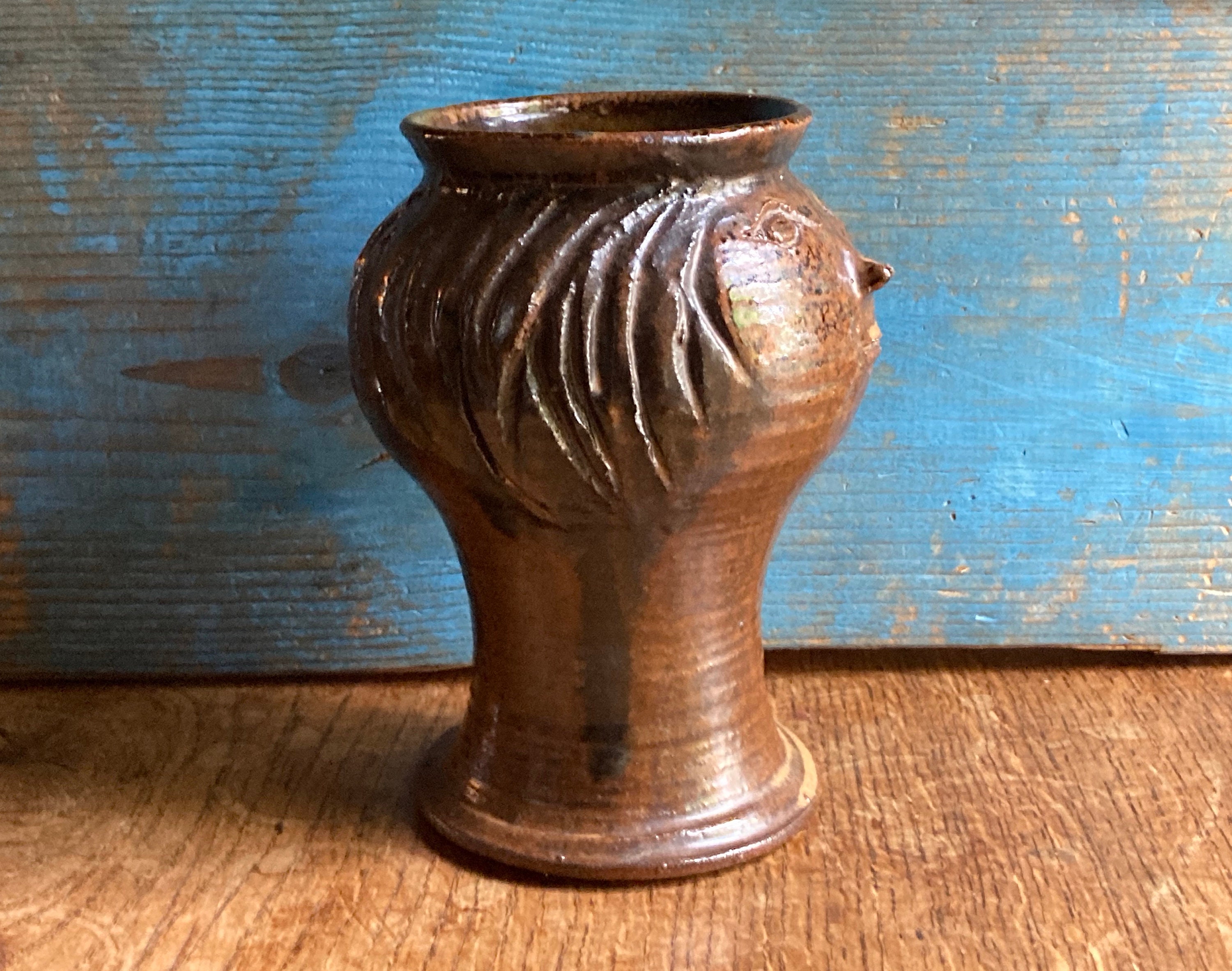 Helen Slater Studio Pottery Hand Made Head Vase - Etsy