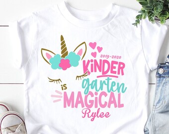 Kindergarten Shirt Personalized Kindergarten Shirt Is | Etsy