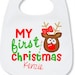 My First Christmas Bib , Personalized Christmas Bib , Baby Bib for ...
