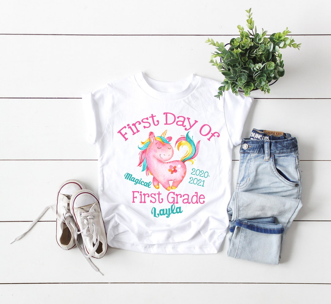 First Grade Shirt First Day of First Grade Shirt Personalized First Day ...