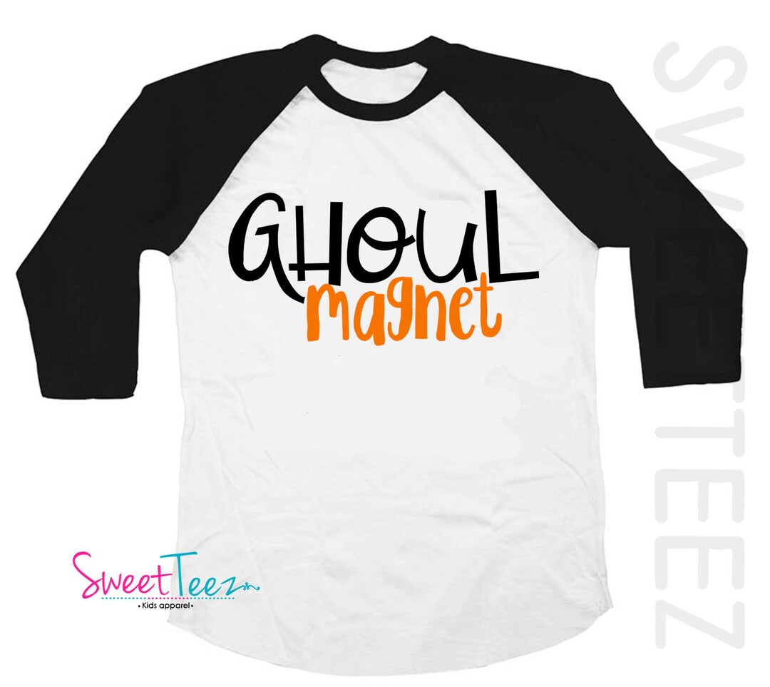 Halloween Shirt Ghoul Magnet Shirt Boo Funny Ghost Boy Shirt Black ...