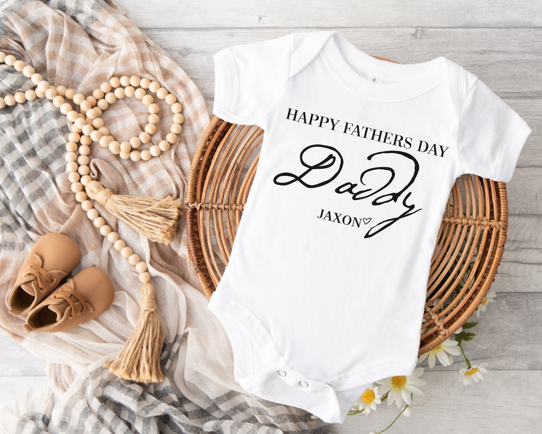 Father's Day Onesie® , With Name, Gift for New Dad From Baby Boy or ...