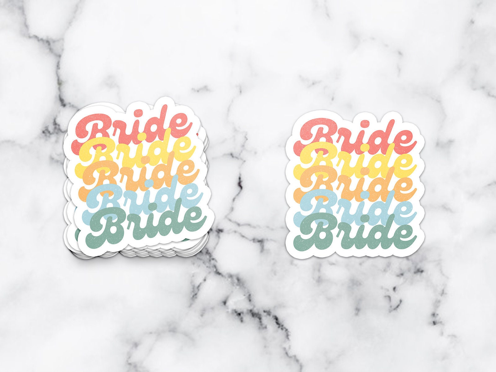 Bride Stickers Stickers for Bride Custom Bride Kiss Cut - Etsy UK