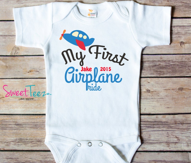 My First Airplane Ride Shirt Vacation Baby Bodysuit - Etsy