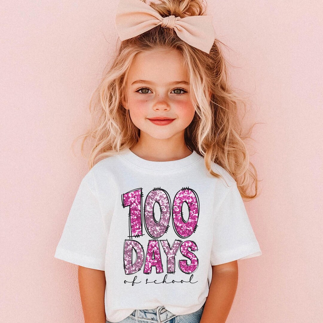 100 Days of School Shirt, for Girls, Trendy 100 Days of School Tshirt ...