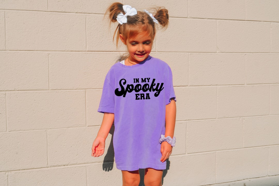 In My Spooky Era Shirt for Girls , Purple Kids Comfort Colors® T-shirt ...