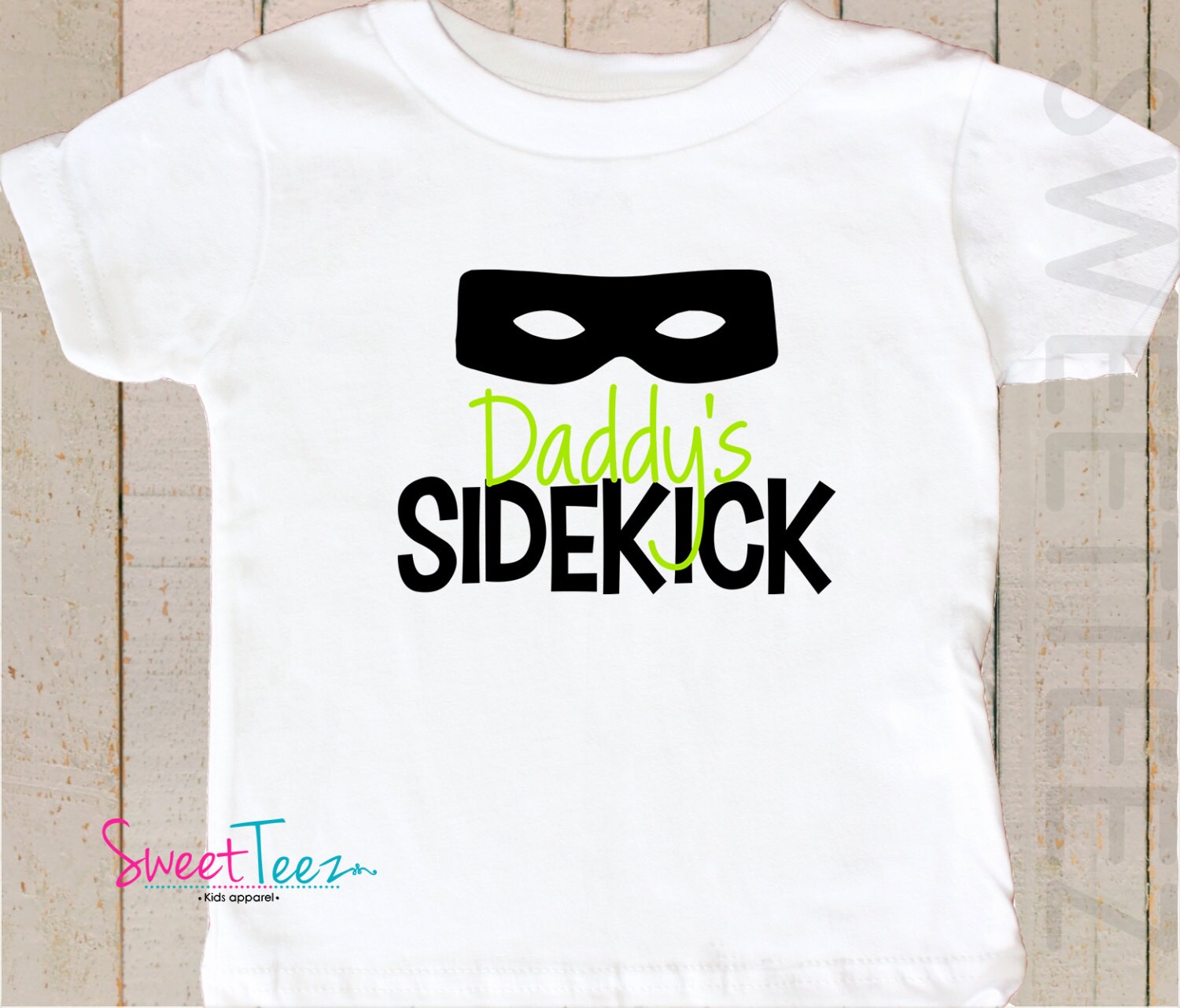 Daddy's Sidekick Shirt Super Hero Mask Father's Day - Etsy