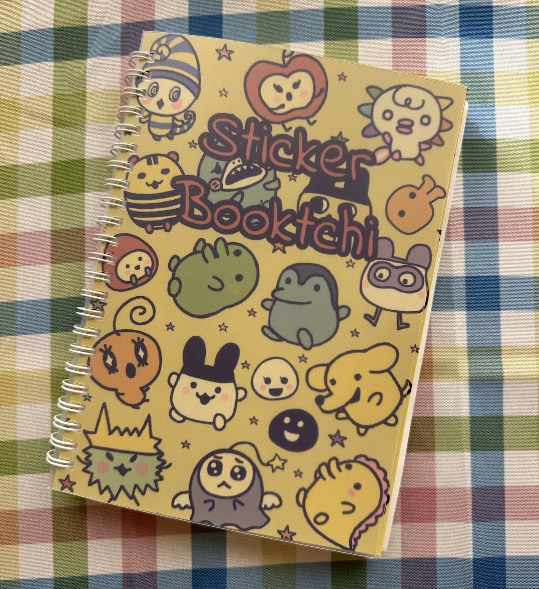 Tamagotchi Reusable Sticker Book - A5 5.8 × 8.3" Size - Cute Sticker ...
