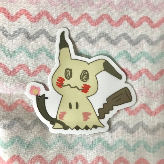 Cute Mimikyu Sticker | Etsy