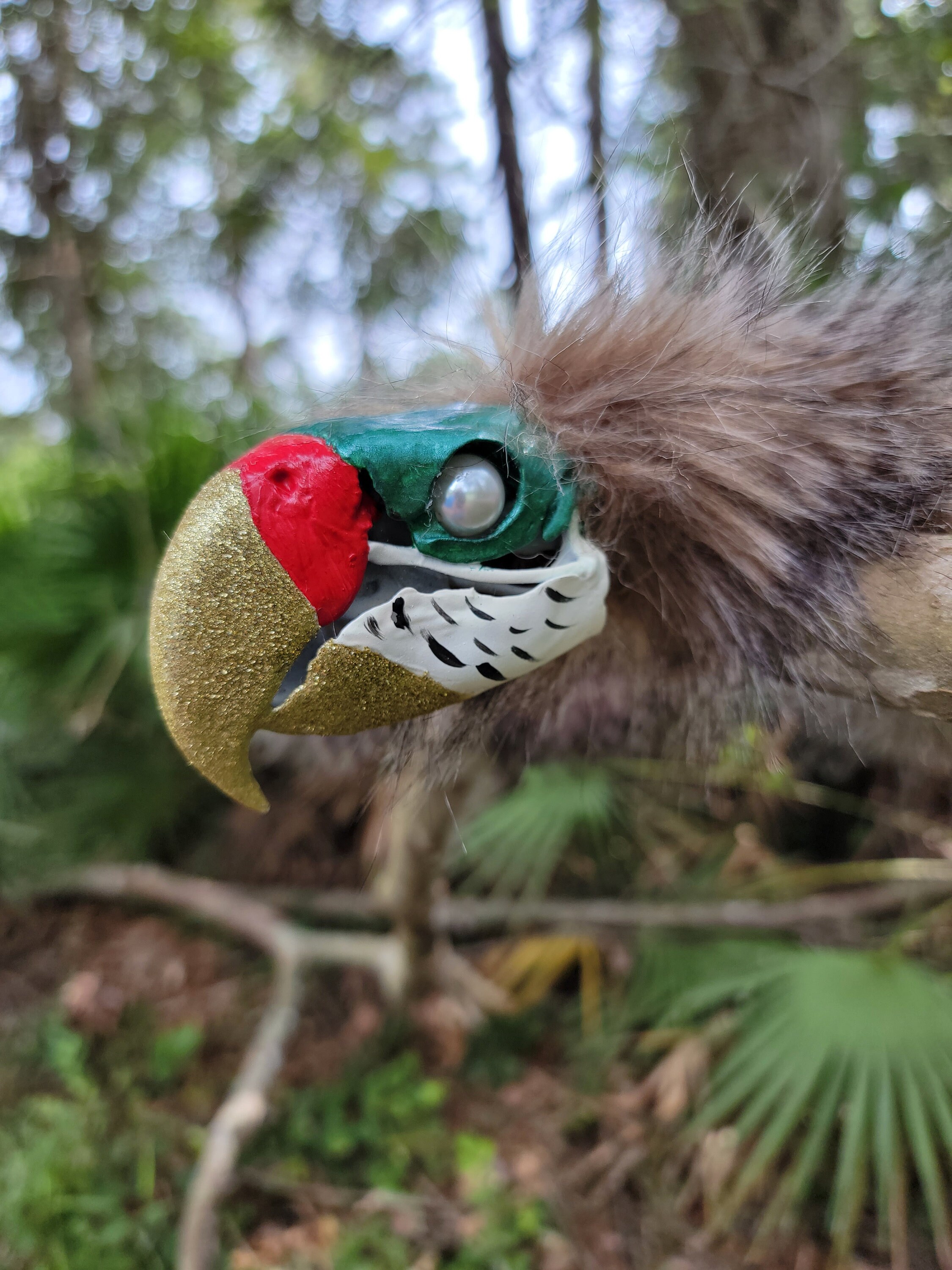 Green Wing Macaw Skull Necropetz Woodbaby Wrap Our Handmade Fully ...